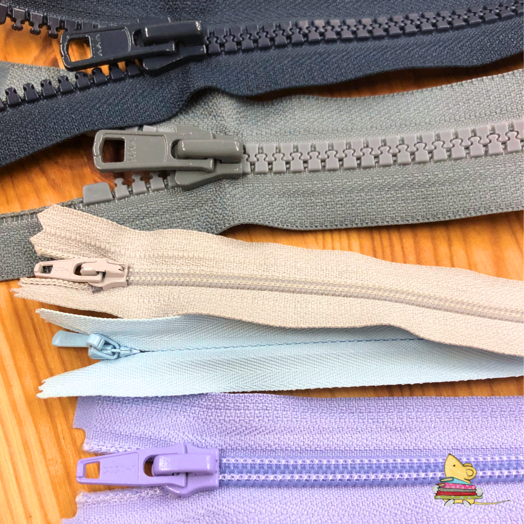 All About Zippers: From Sizes to Markings to Care – Fabric Mouse Sewing ...