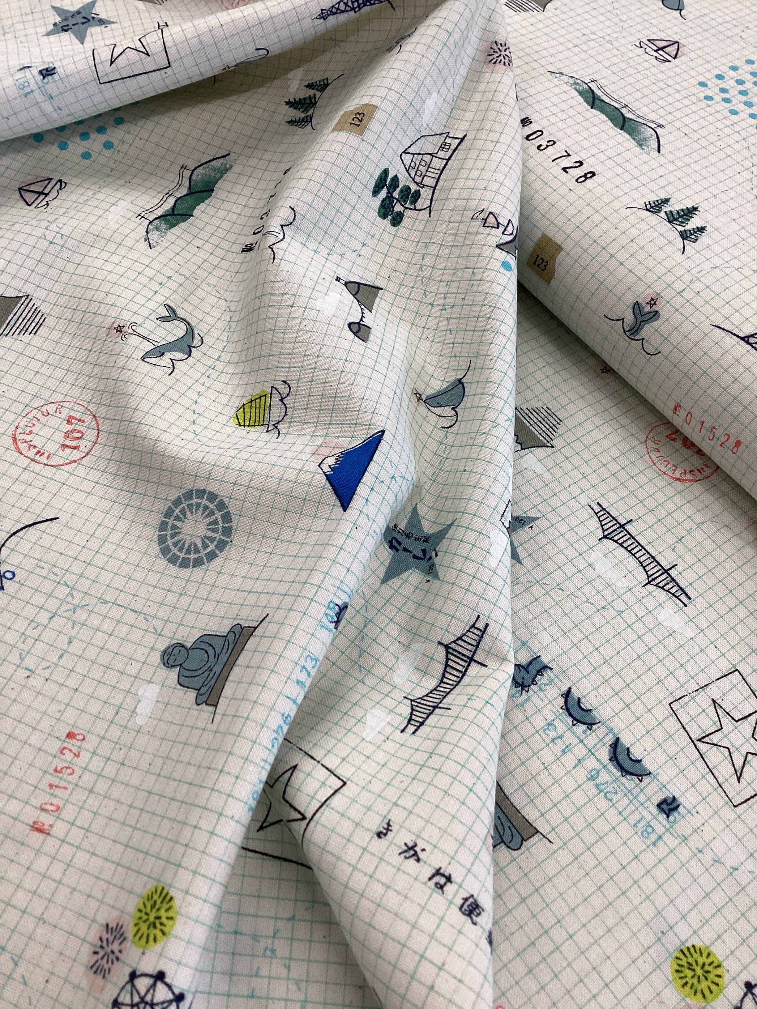 Pattern 1945 Kujira & Star by Rashida & Melody Rifle Paper Co. | Cotto ...